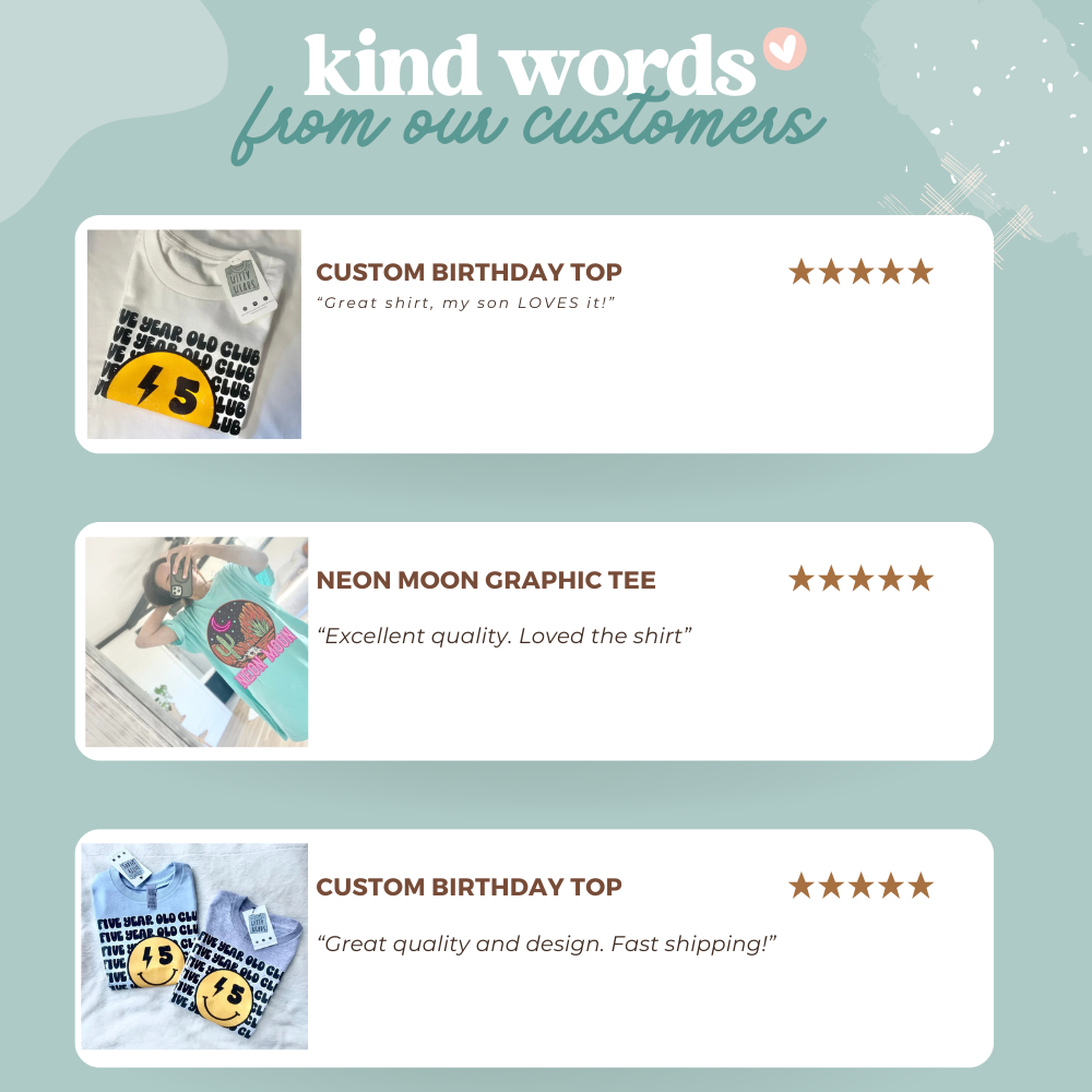 Custom Graphic Tee's and Personalized Party Supplies – TintsandTots LLC